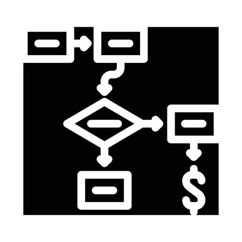 Business Process Glyph Icon Vector Illustration 17291347 Vector Art At