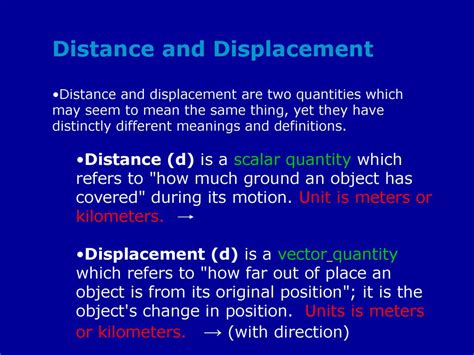 Distance And Displacement Ppt Download