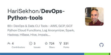 Github Harisekhondevops Python Tools 80 Devops And Data Cli Tools Aws Gcp Gcf Python