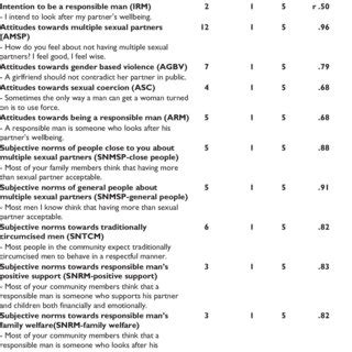 Overview Of Scale Measures Download Table