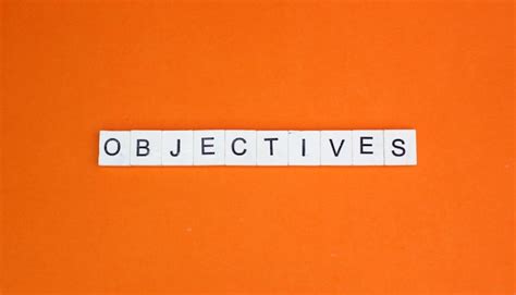 Premium Photo Letters Of The Alphabet With Objective Words Objective
