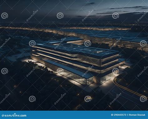 Modern Architecture Of A Cutting Edge Research Center Ai Generated