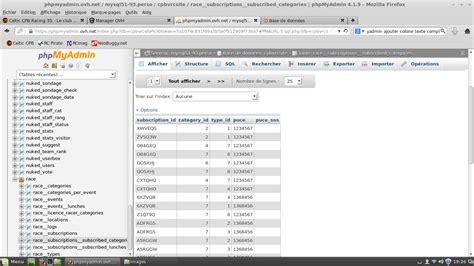 Résolu Phpmyadmin Plus De Possibilité De Modifier Contenue Dune Table Plus Modifiable Par