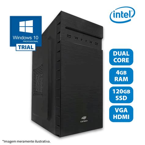 Ga Cha Distribuidora De Inform Tica Computador Intel Dual Core Gb Ram Ssd Gb Windows