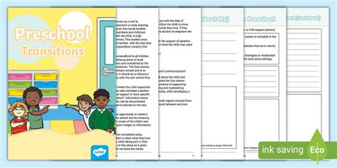Preschool Transitions Booklet