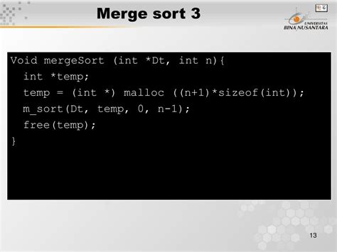 ppt pertemuan 21 merge sort powerpoint presentation free download