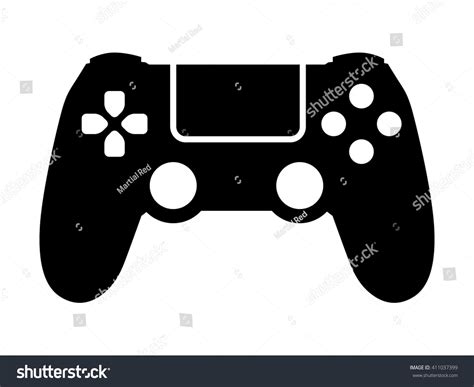 Video Game Controller Gamepad Flat Vector Stock Vector Royalty Free 411037399 Shutterstock
