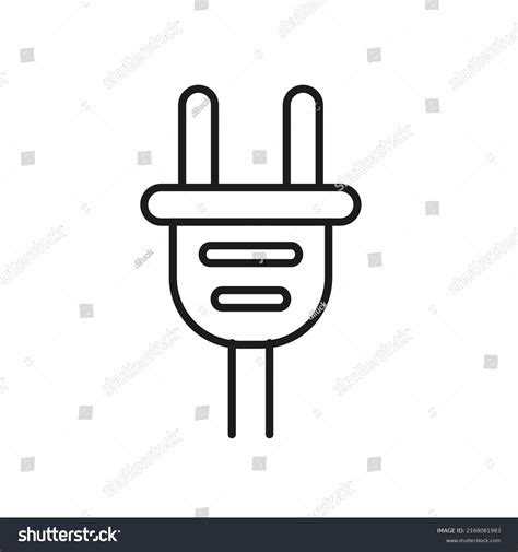 Plug Socket Line Icon Plug Editable Stock Vector Royalty Free 2168081983 Shutterstock