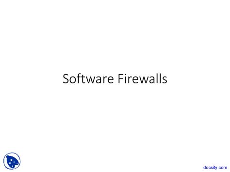 software firewall features computer security lecture slides docsity