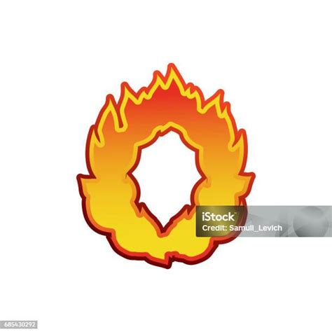 편지 O 화재입니다 글꼴 글자 불길 알파벳 문자를 문신 불 같은 기호 문자 가연성에 대한 스톡 벡터 아트 및 기타 이미지 가연성 기체 물리 구조 모닥불 Istock