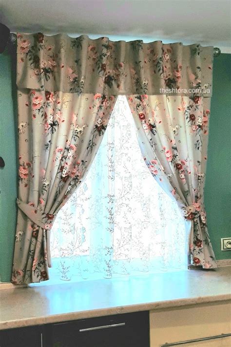 Тканина для штор з квітами 19858v15 Decor Home Decor Home