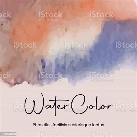 소셜 미디어 디자인 벡터입니다 수채화 배경입니다 브러시 스트로크 컬러 벡터 0명에 대한 스톡 벡터 아트 및 기타 이미지 0명 개체 그룹 고객 참여 Istock