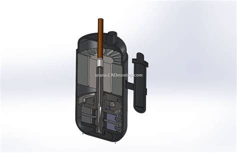 制冷压缩机三维模型 Cad模型网海量3d模型图纸免费下载。