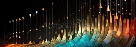 A Wall With Many Different Colored Lights On It Generative Ai Image Stock Illustration