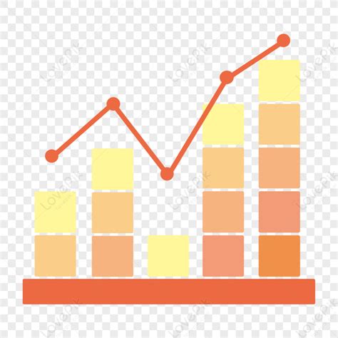 Statistics Clip Art Orange Gradient Chart Analysis Data Statistics Free Png And Clipart Image
