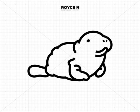 Manatee Svg Manatee Clipart Manatee Png Manatee Dxf Manatee