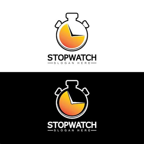 Premium Vector Stopwatch Timer Logo Design Vector Icon Symbol Illustration Template