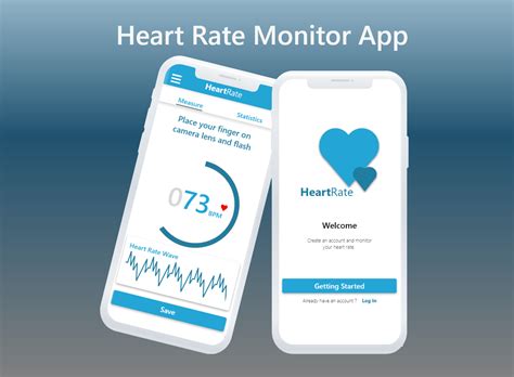 Heart Rate Monitor App Ui On Behance