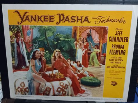 Lobby Card 1954 Yankee Pasha Sexy Harem Girls Rhonda Fleming Mamie Van Doren Ebay