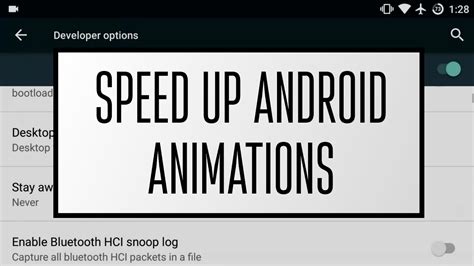 How To Speed Up Android Animations Youtube