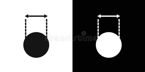 Diameter Size Icon Logo Set Vector Stock Vector Illustration Of Logotype Geometry 332931629