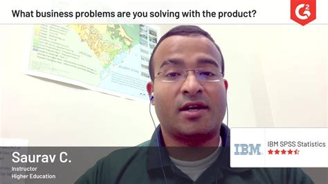 IBM SPSS Statistics Reviews Details Pricing Features G