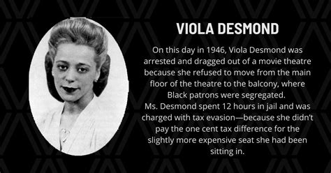 Viola Desmond Quotes Inspirational Quotes Wall Art Civil Rights Art