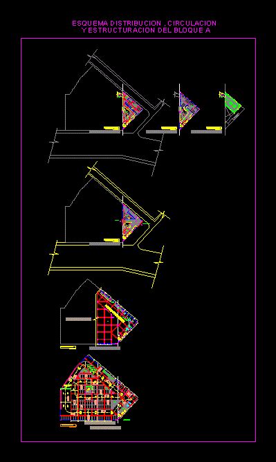 Centro Comercial En Dwg 55828 Kb Librería Cad