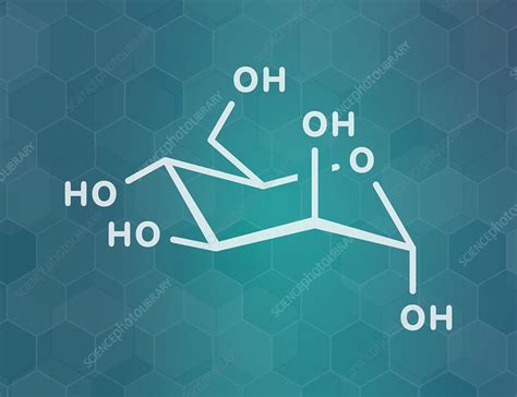 Mannose Sugar Molecule Illustration Stock Image F027 8084
