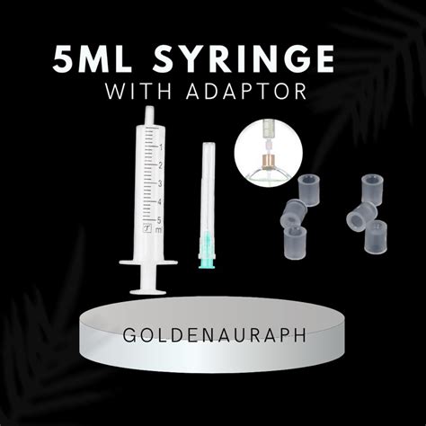 5ml Disposable Syringe With Needle And Adapter Shopee Philippines