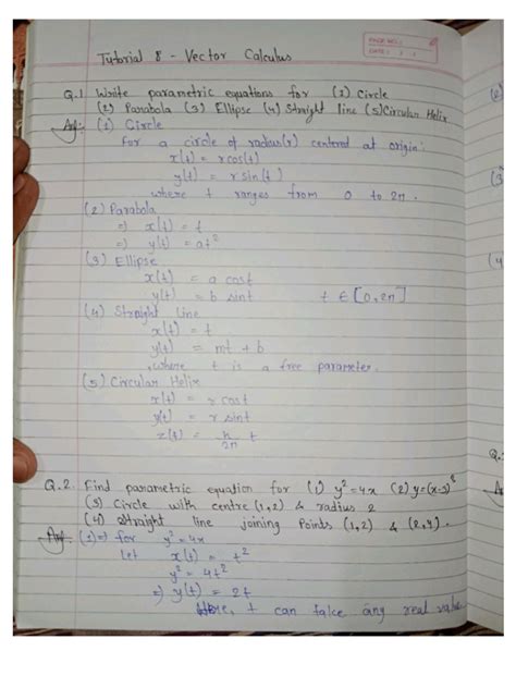 Tutorial 8 Vector Calculus 1 Pdf