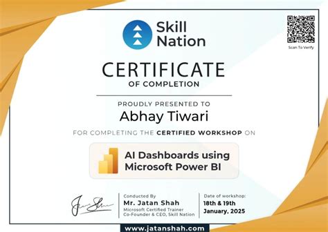 Abhay Tiwari On Linkedin Microsoftpowerbi Aidashboards Skillnation