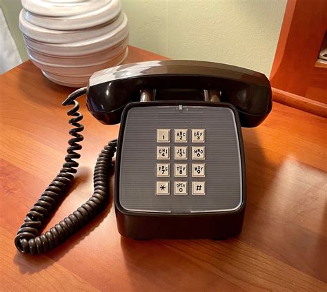 Vintage Telephone Vintage Phone Vintage Touch Tone Phone Touch Tone Telephone Telephone Brown