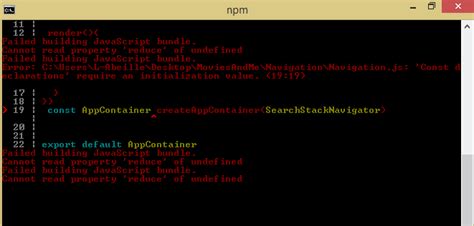 Résolu React Native React Navigation Impossible de continuer le