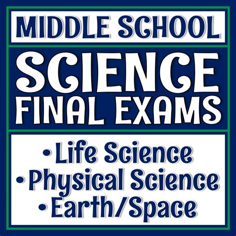Set Of 3 Ngss Middle School Science Final Exams Flying Colors Science