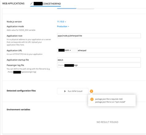 node js how to install etherpad lite on cpanel shared hosting