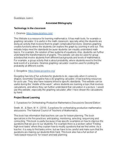 Annotated Bibliography Pdf Differentiated Instruction Teaching Method