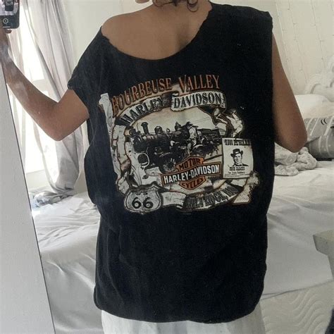 Vintage Harley Davison Muscle Tee Depop
