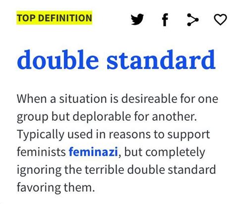 Double Standard Definition