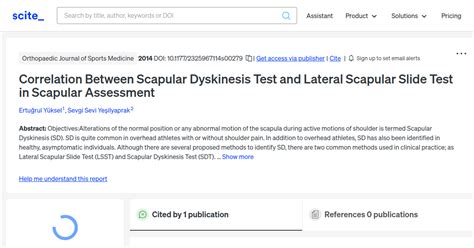 Correlation Between Scapular Dyskinesis Test And Lateral Scapular Slide Test In Scapular
