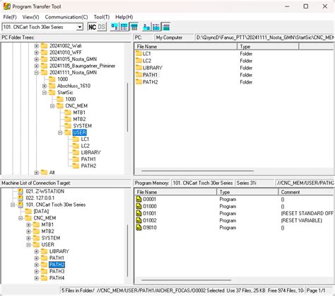 Fanuc Programm Transfer Tool
