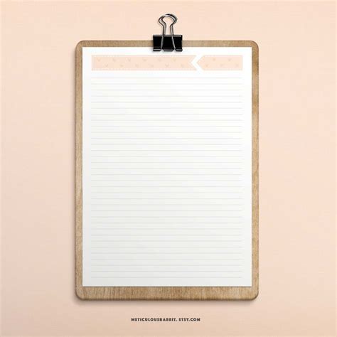 Orange Notes Template Pretty Notes Printable Cute Lined Notes Paper