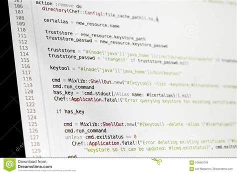 Coding Programmer Abstract Background Computer Language Script Stock