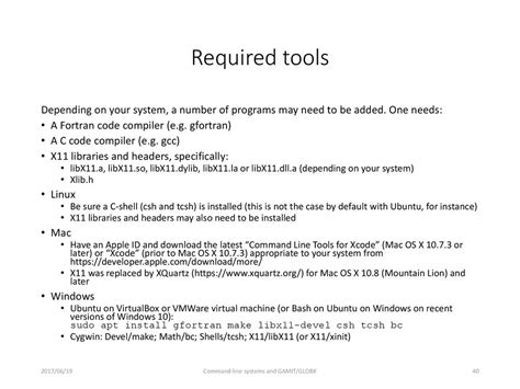 Working With Command Line Systems And Gamitglobk Ppt Download