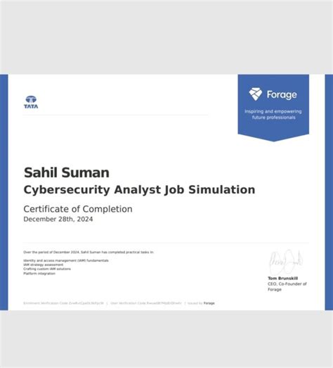 Sahil Suman On Linkedin Cybersecurity Certification