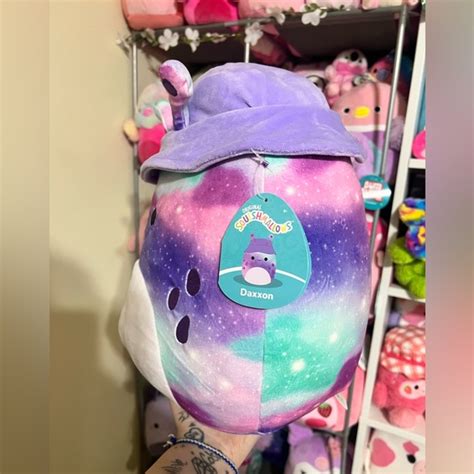 Squishmallows Toys 2 Daxxon The Purple Alien Wearing Bucket Hat