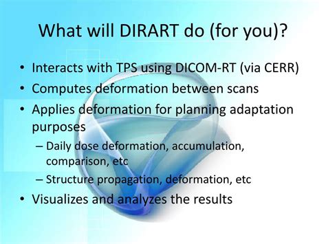 PPT DIRART The Deformable Image Registration Adaptive Radiotherapy Software Suite PowerPoint