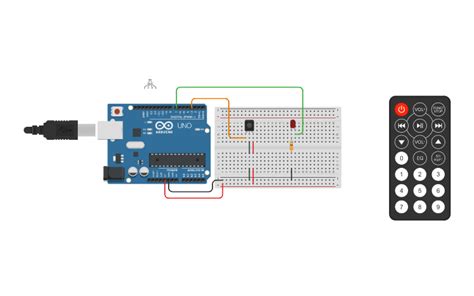 Circuit Design Led Blinking Using Ir Remote Tinkercad