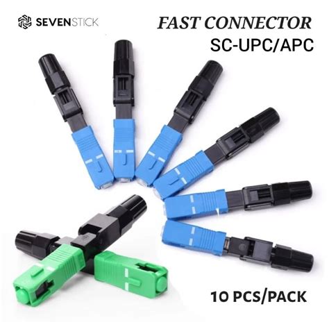 Jual Fast Connector SC UPC SC APC FTTH Konektor Fiber Optik Konektor 10pcs Shopee Indonesia