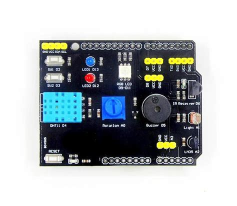 9合1多功能擴展板 Arduino Uno Multi Function Expansion Board Dht11 Temperature And Humidity Lm35